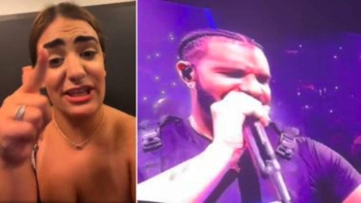 Video: Moment Woman Throws Large Size 36G Bra At Drake, Identified. - I ...